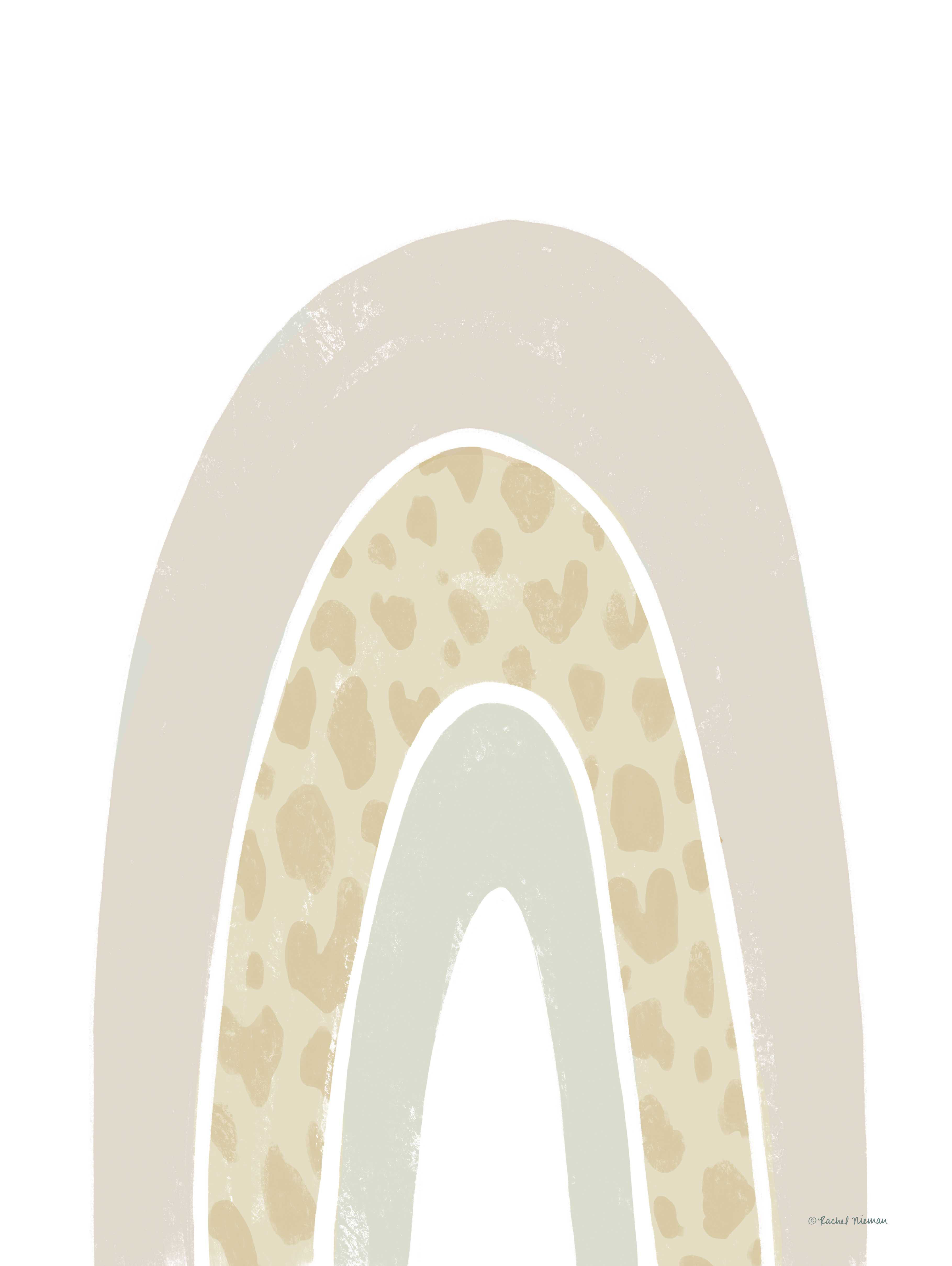 Isabelle & Max™ Giraffe Rainbow - Wrapped Canvas Graphic Art | Wayfair